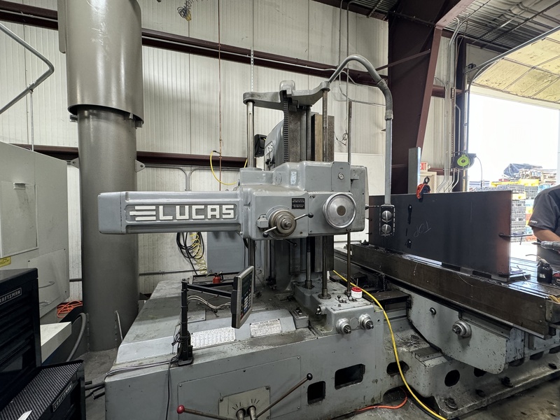 3" Lucas #41B-48, table type horizontal boring mill, 60" X, 48" Y, 24 ...