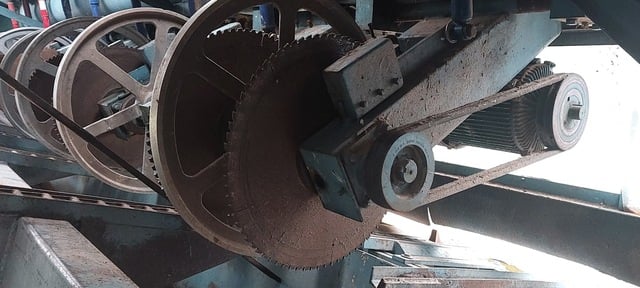 Newman #KNO-24 Trim Saw, 9 Blade station w/ individual motors, built-in ...