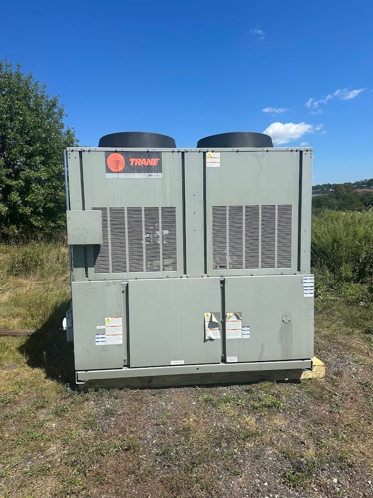 100 Ton, Trane #CGAM, air cooled scroll packaged chiller, 410a ...