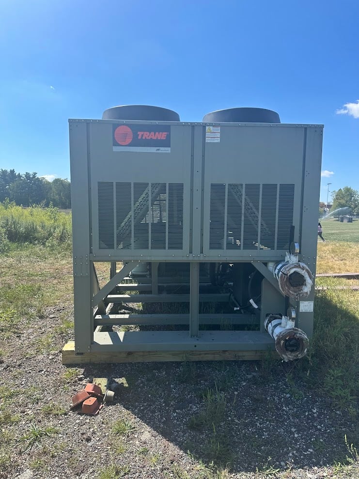 100 Ton, Trane #CGAM, air cooled scroll packaged chiller, 410a ...