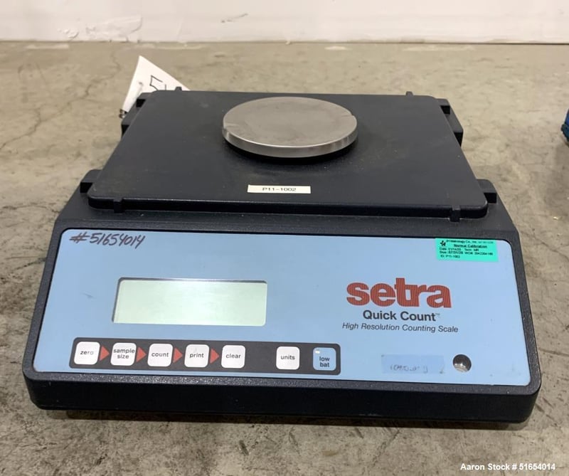 Setra #Quick-Count, High Resolution Counting Scale, 2500G capacity, 0.01G Readability, S/N ...
