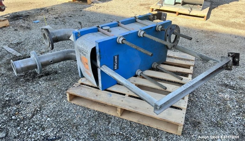 137 sq.ft., Alfa-Laval, M10-MFG, plate hear exchanger, 58 Stainless ...
