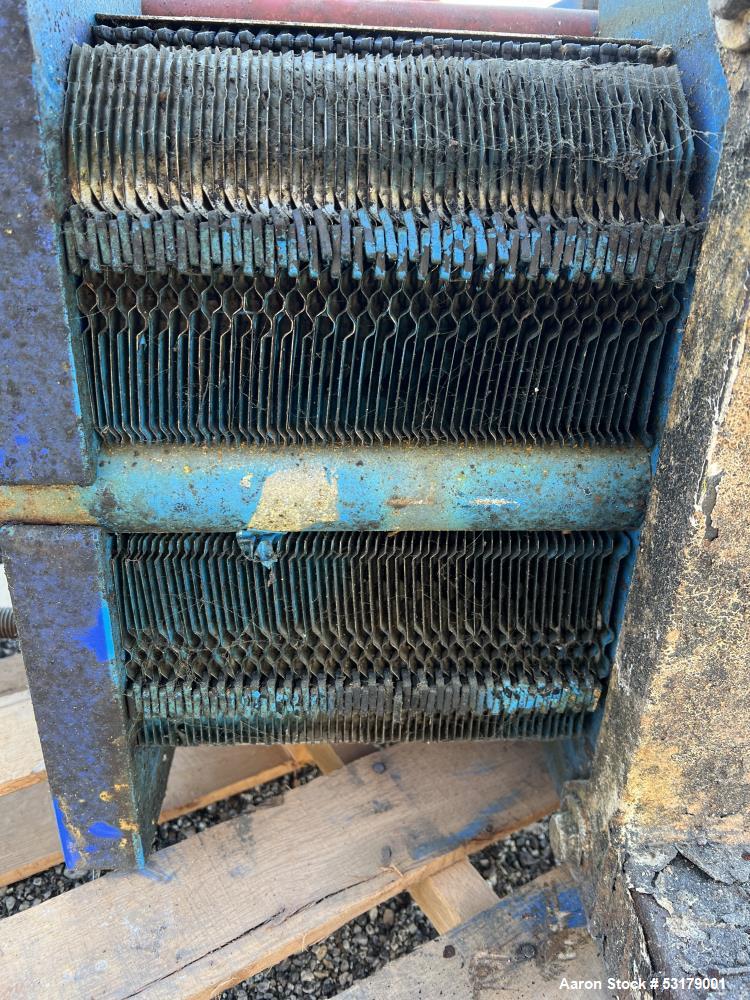 137 sq.ft., Alfa-Laval, M10-MFG, plate hear exchanger, 58 Stainless ...