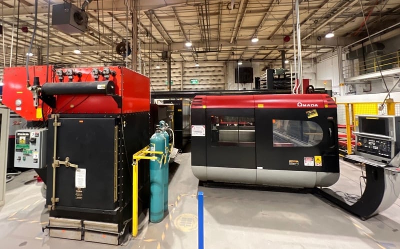 Amada #LC3015F1NT, CNC laser, 4000 watt, 5' x 10' table, AMNC-F Control ...