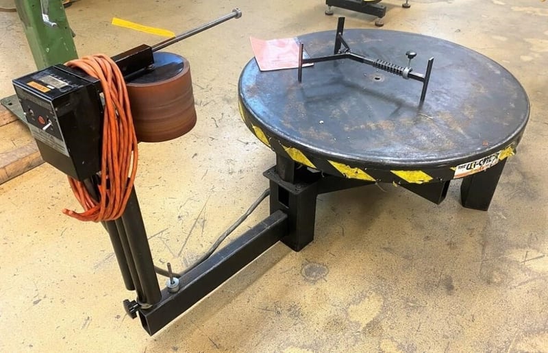 Norwalk #CR3542, uncoiler, 6" width, 42" table diameter, 20" table ...