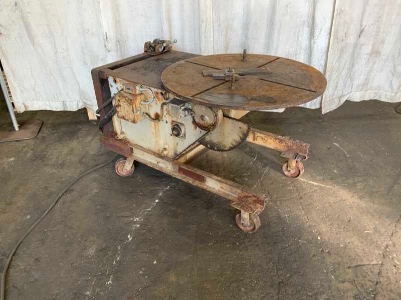 1000 lb. Aronson #HF10-PTCR, welding positioner, 30" x30" table, 135 ...