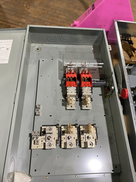 400 Amp. Eaton #DH225NGK, Safety Disconnect Switch, 2P 240V 1PH Type 1 ...