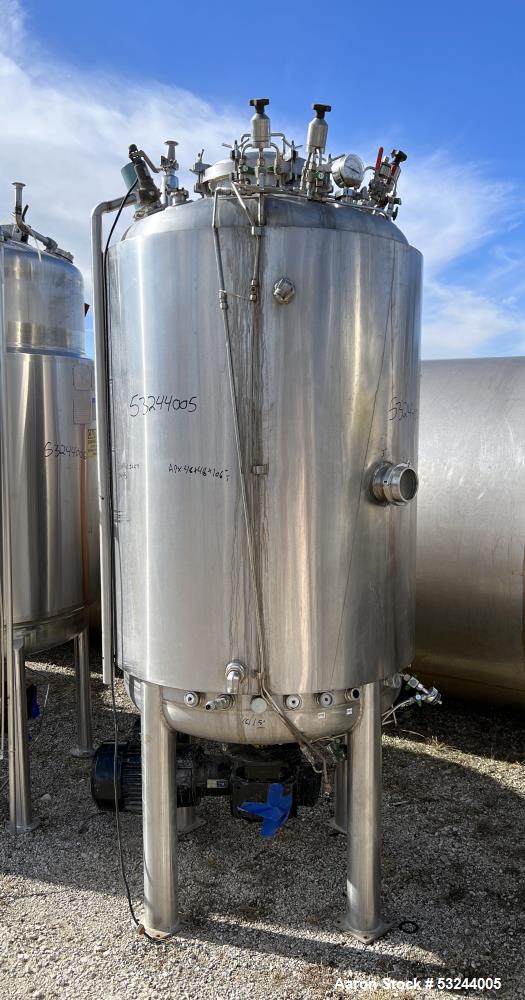 300 gallon IAF, Stainless Steel Agitated Reactor, Vertical, 40 ...