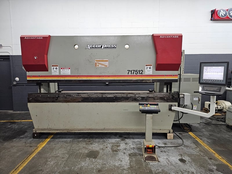 175 Ton, Accurpress #717512 Advantage, hydraulic press brake, 12 ...
