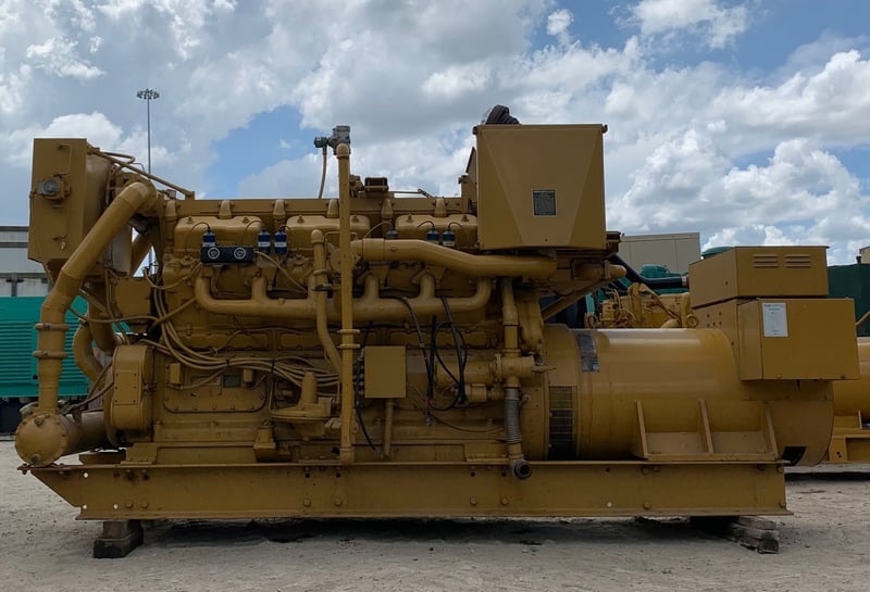 500 KW Caterpillar #G398TA, Natural gas generator set, 277/480 Volts, 3 ...