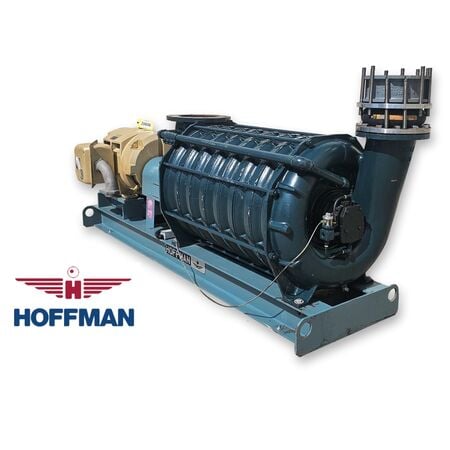 Hoffman #65208B9, multi-stage centrifugal exhauster blower, 200 HP, 3550 RPM, 8 stages for Sale ...