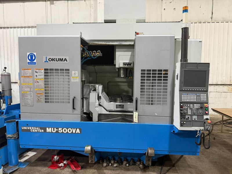 Okuma #MU-500VA, 5-Axis CNC vertical machining center, OSP P200M-H ...