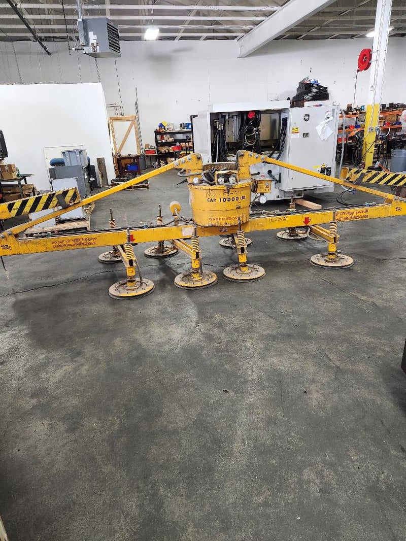 10000 lb. Anver #VLS-2, pneumatic vacuum powered sheet lifter, 30' L x ...