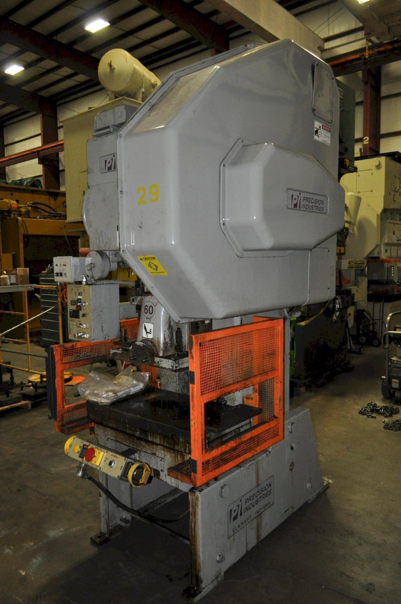 60 Ton, Precision #60-NG, OBI press, 4" stroke, 15" Shut Height, 2.5 ...