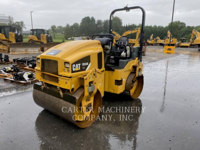 Caterpillar CB34B XW, Twin Drum Roller, 3814 hours, S/N: 42500115, 2014 ...