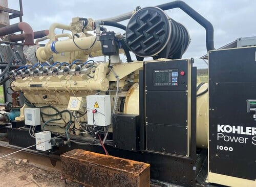 1000 KW Kohler, Natural gas generator set, 277/480 Volts, engine ...
