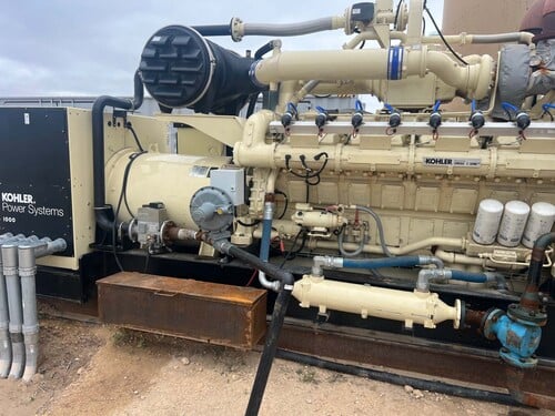 1000 KW Kohler, Natural gas generator set, 277/480 Volts, engine ...