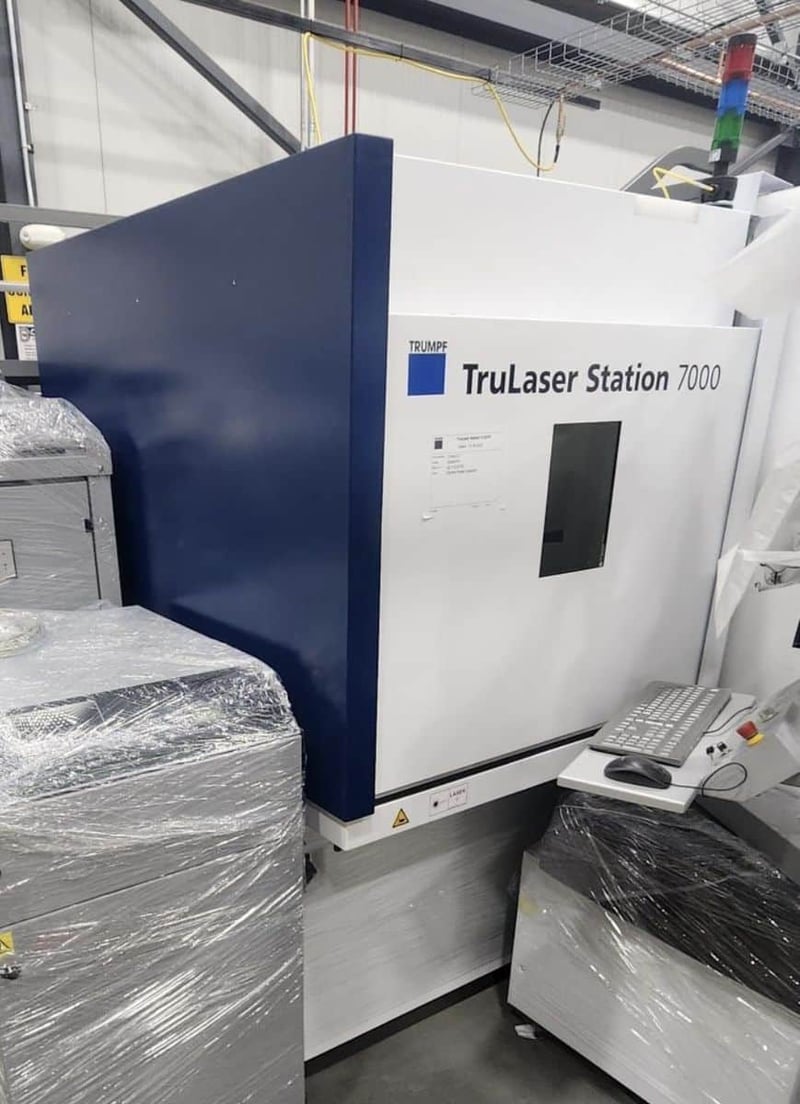 Trumpf #7000, laser welding station, 1550 watt fiber, X-650mm, Y-350mm ...