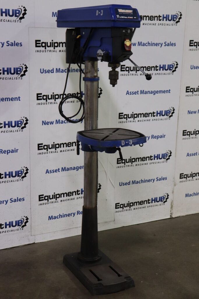 17" Westward #1KEN6, floor drill press, 3-1/4" spindle travel, 3/4 HP ...