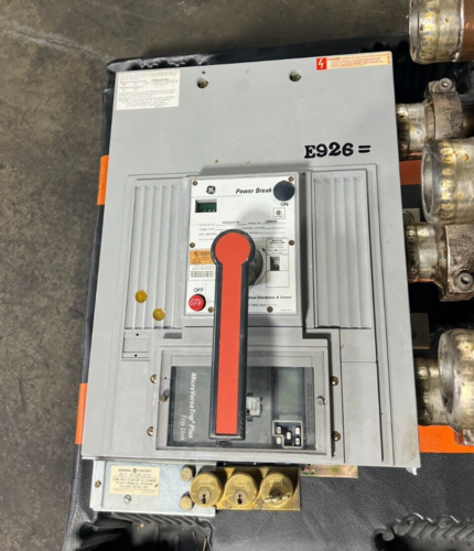 2500 Amps, General Electric, TP2525TTR, Power Break Circuit Breaker, 3P ...
