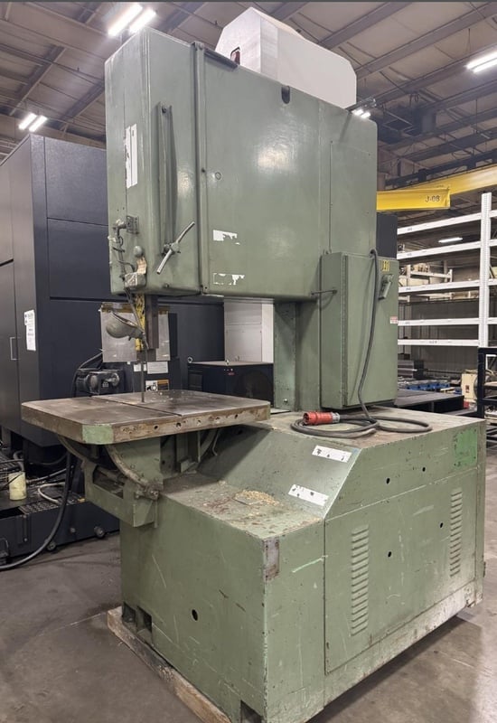 36" Grob #2S36-U, vertical bandsaw, heavy duty, 25-15000 SFPM, 15 HP ...