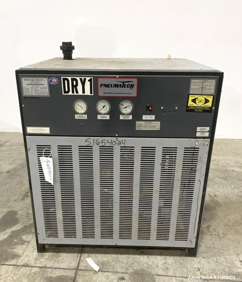 500 scfm, 100 deg.F, 150 psi, Pneumatech #ADS-500, Non-Cycling ...