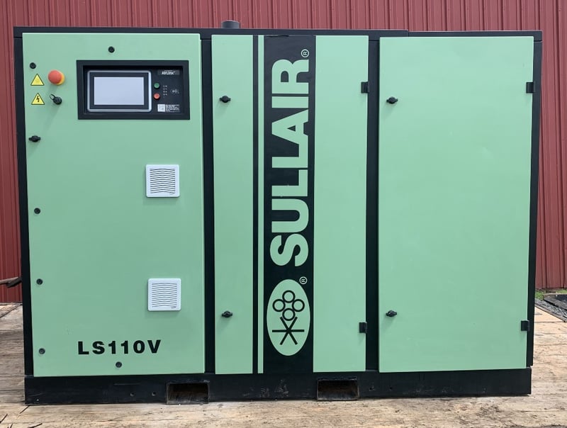 700 cfm, 125 psi, Sullair #LS110V, 150 HP variable speed, 460 V. For ...