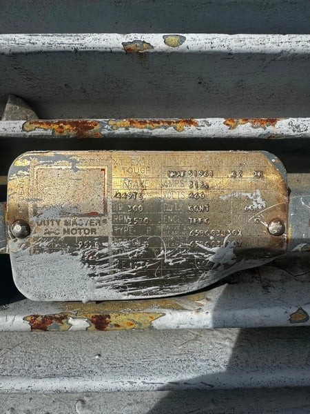 300 HP 3570 RPM Reliance, Frame 449TS, TEFC, 318 A, 460 Volts for Sale ...