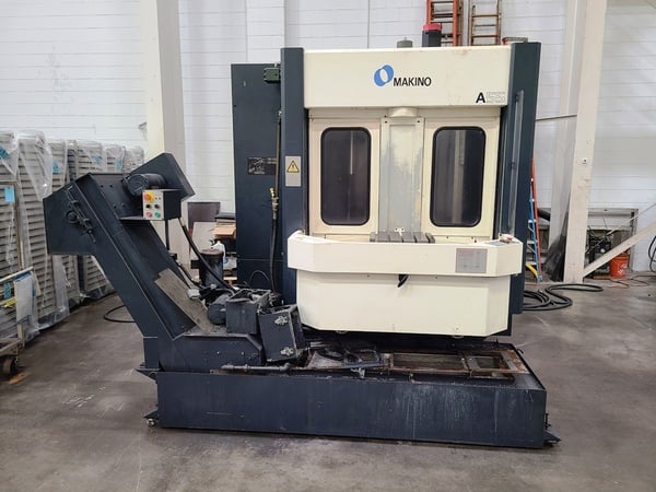 Makino #A55 Delta 40, CNC horizontal machining center, Fanuc/Makino Pro ...