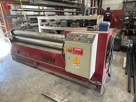 6' x 1/4" Lemas #TR-180/6, hydraulic 3-roll initial pinch plate bending ...