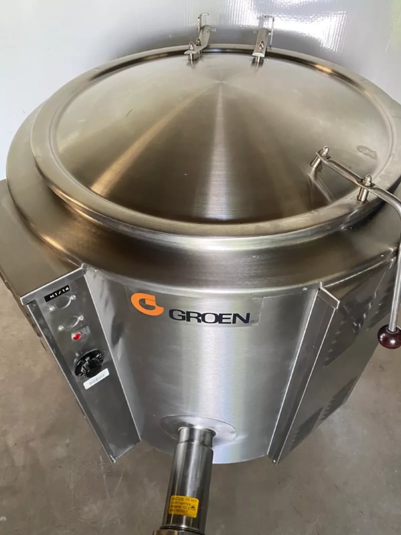 40 gallon Groen #EE-40, electric steam kettle w/ Stainless Steel cover ...
