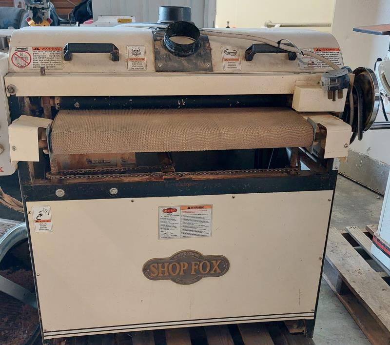 26" Shop Fox #W1678, 2-head heavy duty belt sander, (2) 6" x 27.75 ...