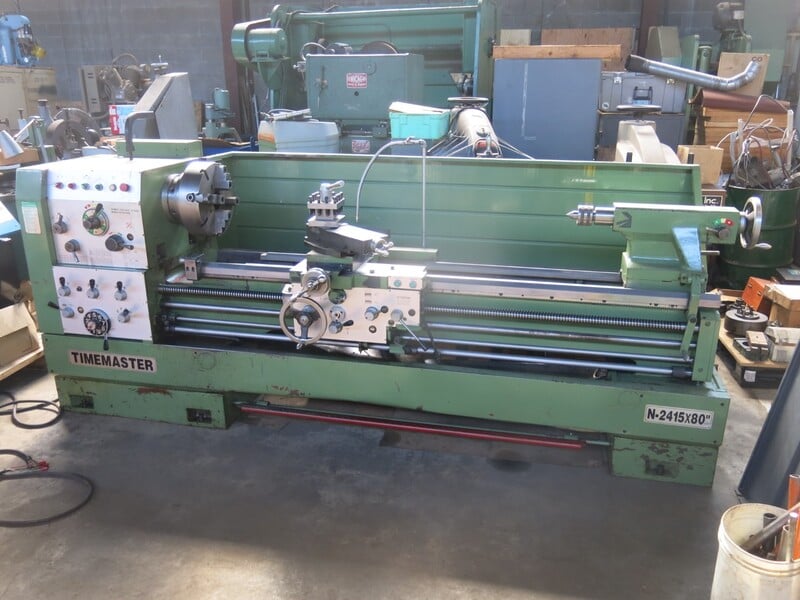 24" x 80" Timemaster #N2416X80, gap bed lathe, D1-8 spindle, 3" spindle ...