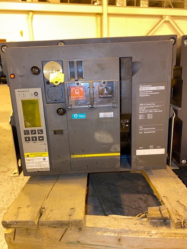 2000 Amps, Square D, Masterpact NW20LF, circuit breaker for Sale ...