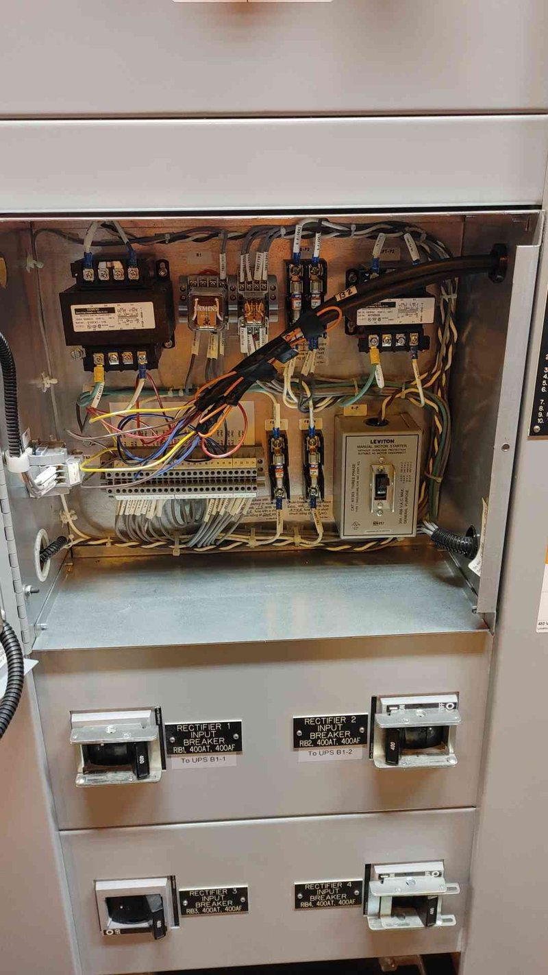 1200 Amp. Siemens, UPS Paralleling Switchboard, 480V 1200A SB3 REV.A ...