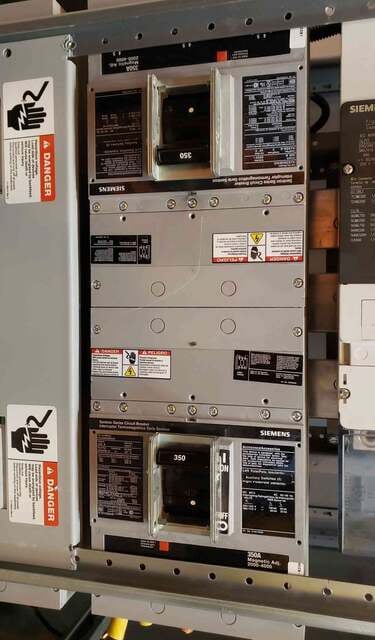 1200 Amp. Siemens, UPS Paralleling Switchboard, 480V 1200A SB3 REV.A ...