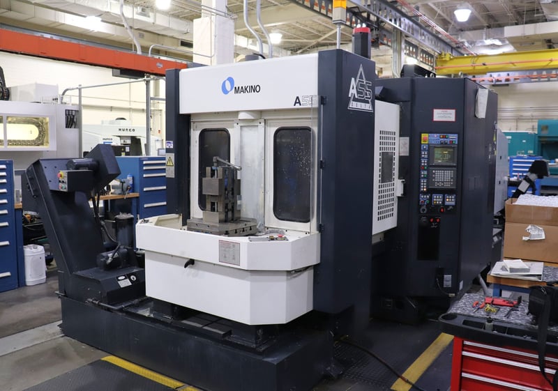 Makino #A55 Delta, CNC horizontal machining center, 40 automatic tool ...
