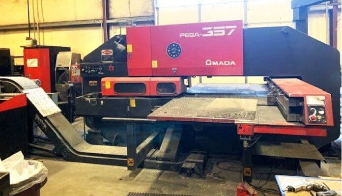 30 Ton, Amada #Pega-357, CNC Turret Punch, 58 Stations, 1993 For Sale ...