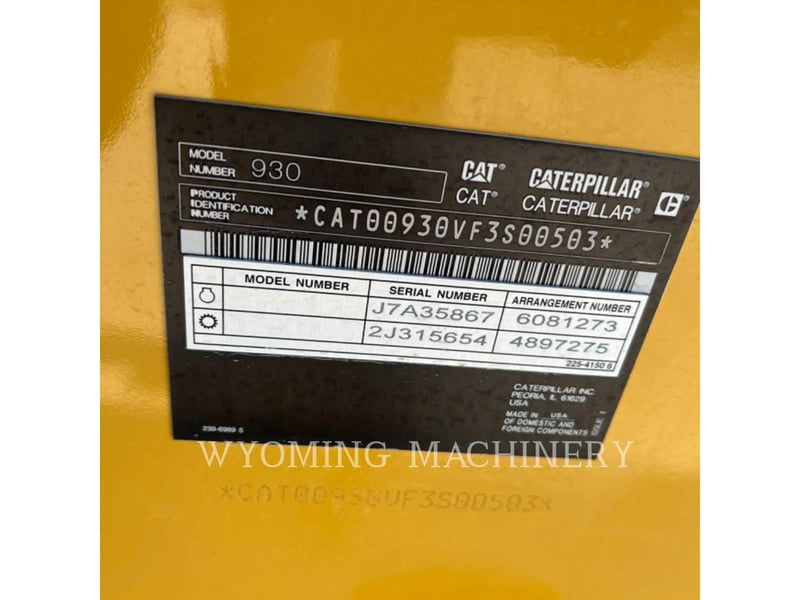 Cat 930, Wheel Loader, 15 hours, S/N: F3S00503, 2024 For Sale | Surplus ...