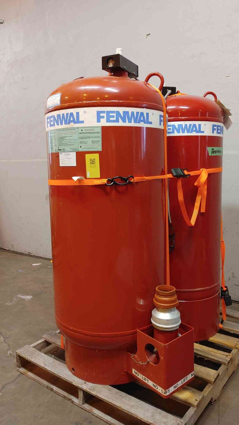 760 lbs. Fenwal, Fire Suppression System, FM-200 Agent, 130 F max temp ...