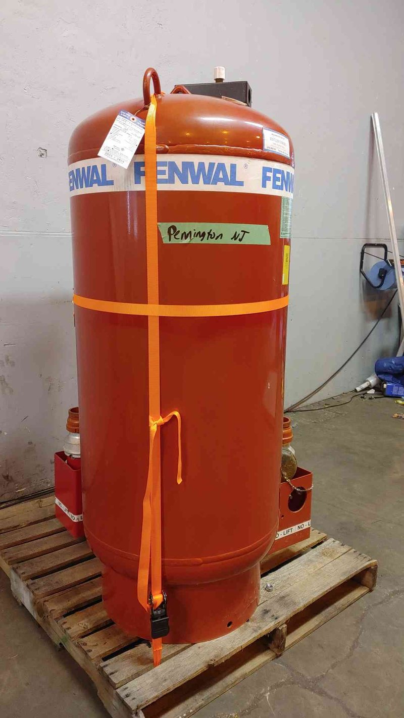653 lbs. Fenwal, Fire Suppression System, FM-200 Agent, 130 F max temp ...