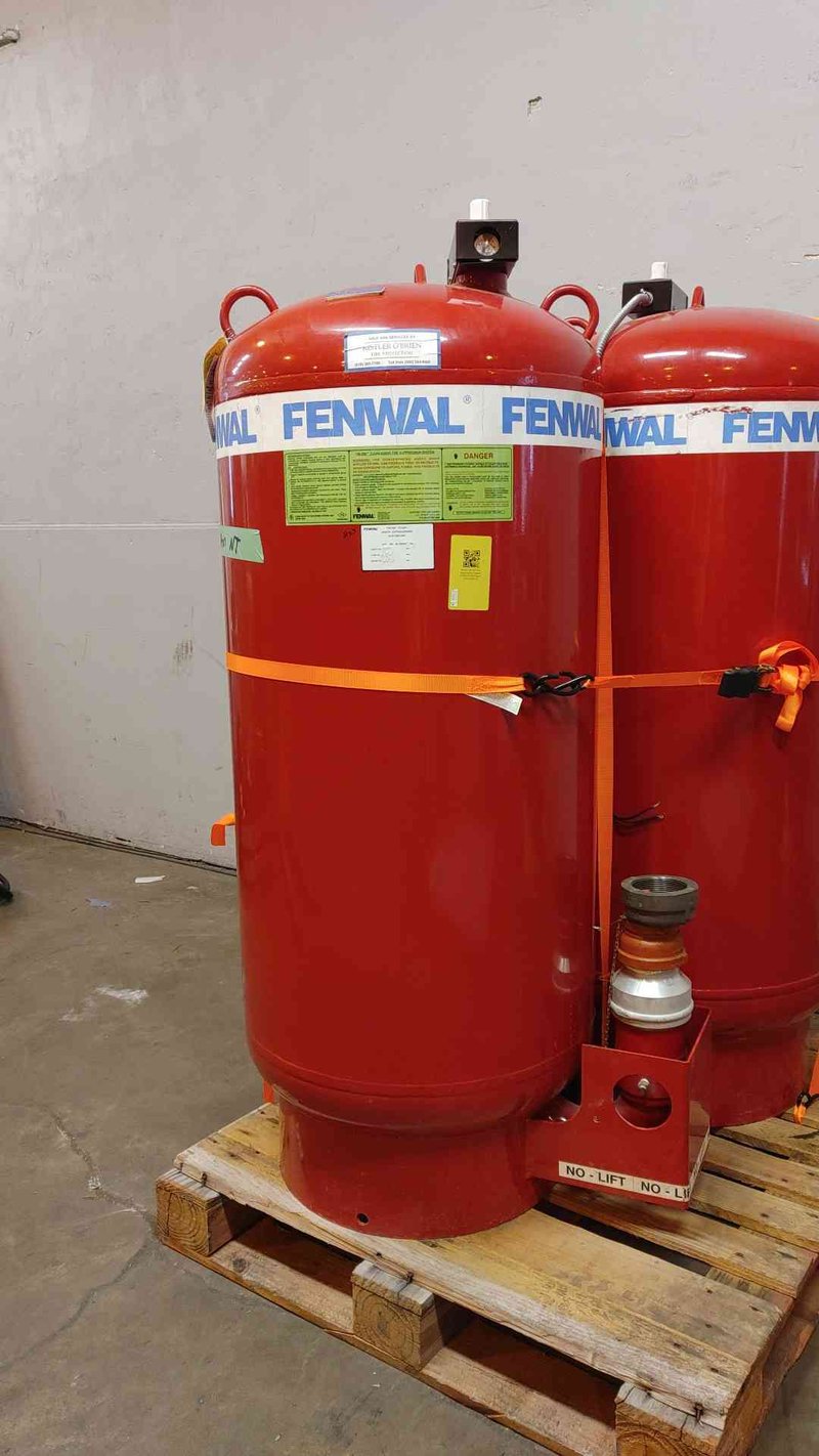 625 lbs. Fenwal, Fire Suppression System, FM-200 Agent, 130 F max temp ...