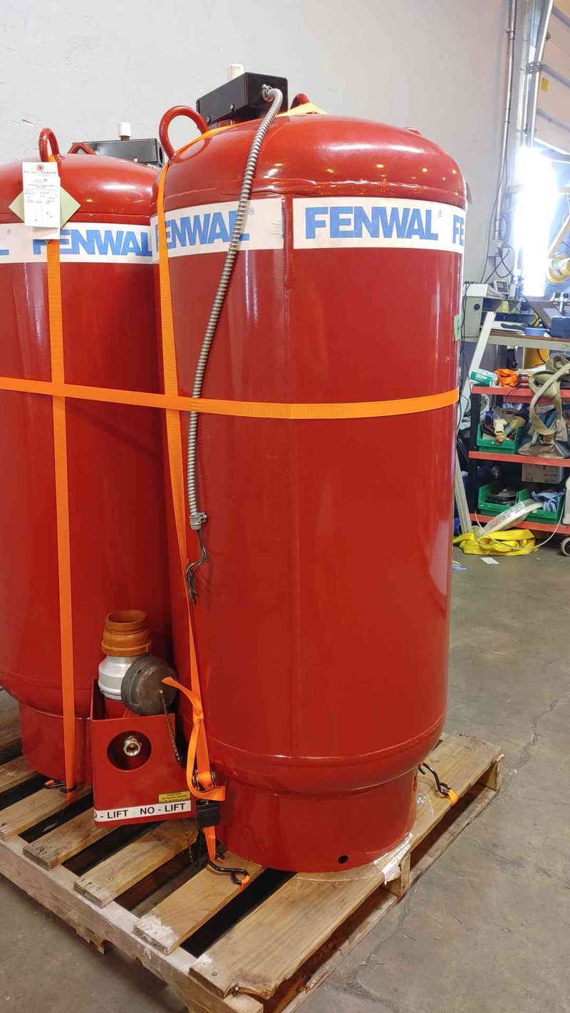 513 lbs. Fenwal, Fire Suppression System, FM-200 Agent, 130 F max temp ...