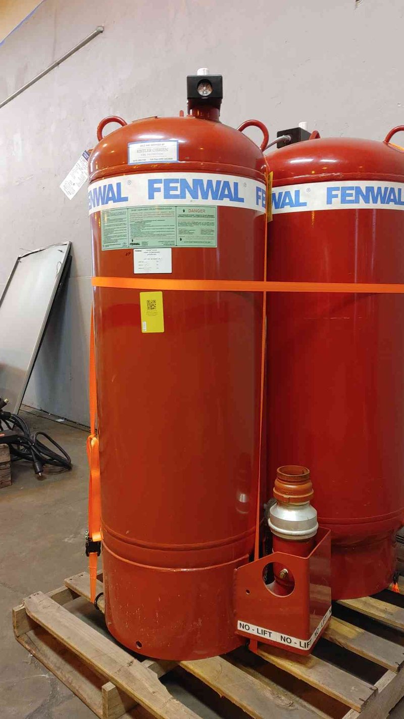 413 lbs. Fenwal, Fire Suppression System, FM-200 Agent, 130 F max temp ...