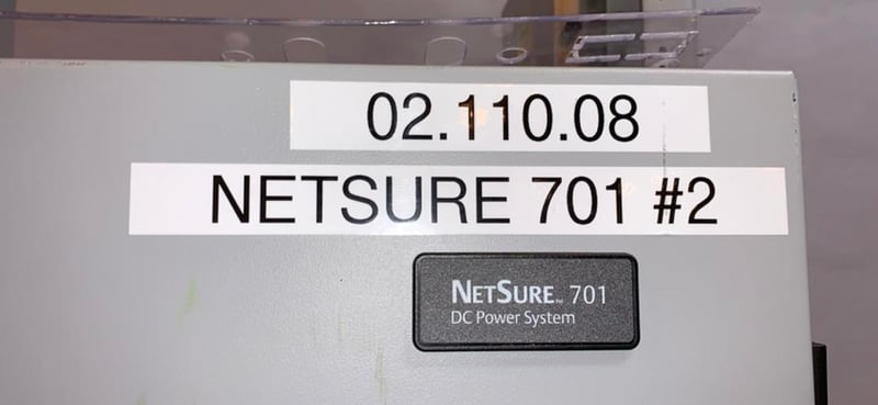 10000 Amp. 48 VDC, 2501 VAC, Emerson NETSURE #701NVBB, rectifier 701 DC ...