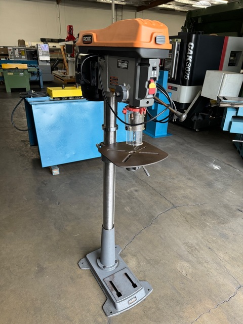 15" Ridgid #DP1550, drill press, 1/2 HP, 120V/1PH, 300-3100 RPM, 12" x ...