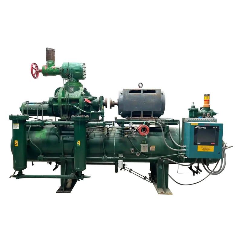 400 HP Frick #RWB-II-222E, rotary screw compressor, 460 V., Frick ...