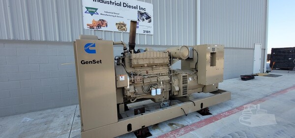300 KW Cummins #NTA855, diesel generator set, 3-phase, 189 hours for ...