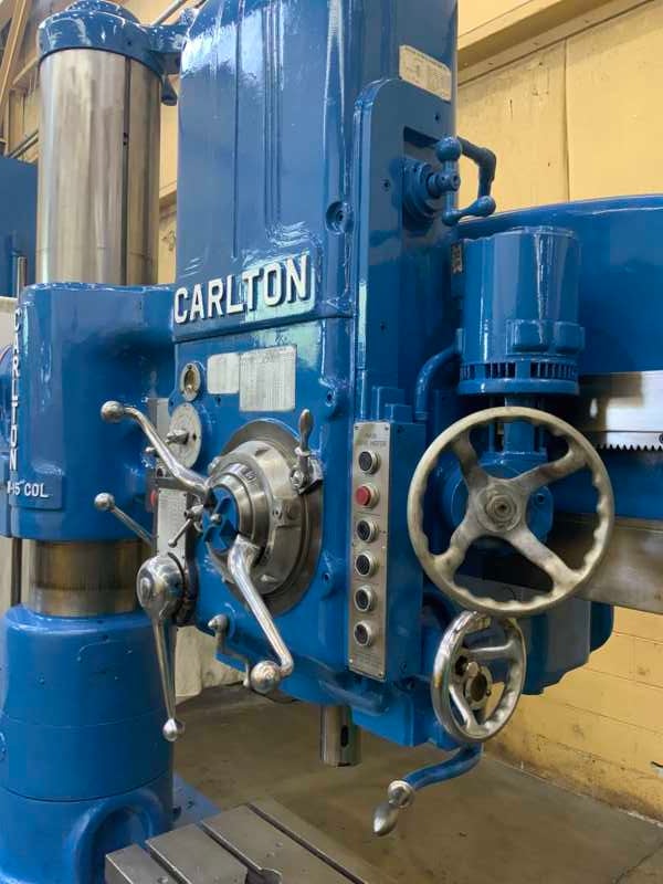 6' -15" Carlton #3A, radial drilling machine, 77" x42" base, power ...