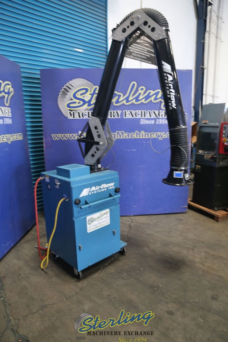 1600 cfm Air Flow Systems #7E10, dust collector, portable w/ casters ...